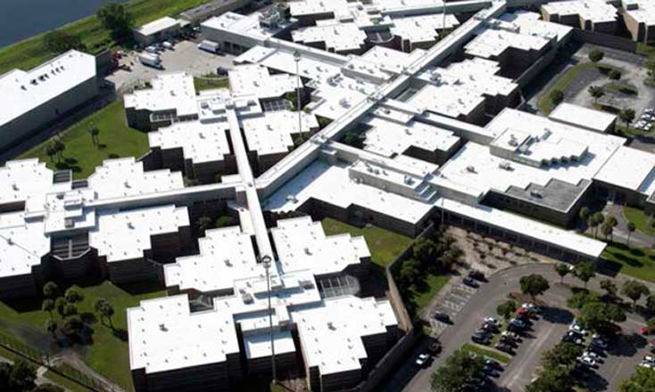 Orient Jail Secured by Sarnafil RhinoBond Roof | OMG Roofing Products